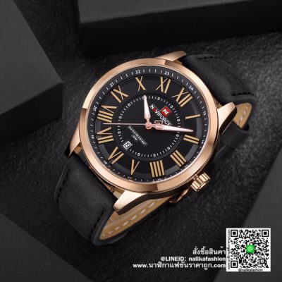 นาฬิกา Naviforce NF9137 สีดำ สายหนังผู้ชายสุดเท่ - นาฬิกา Naviforce ของ ...