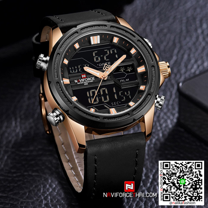 นาฬิกา Naviforce NF 9138 ของมันต้องมี ดูดี สายหนัง ของเเท้ รีวิว ...